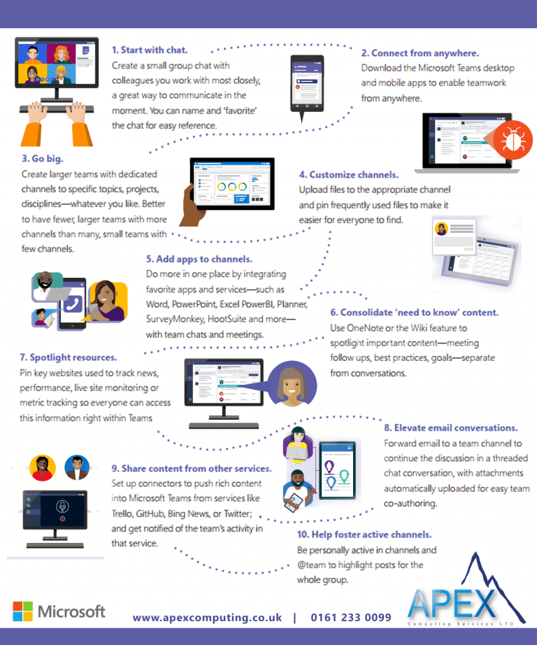 Top Tips for Organising Microsoft Teams - Apex Computing