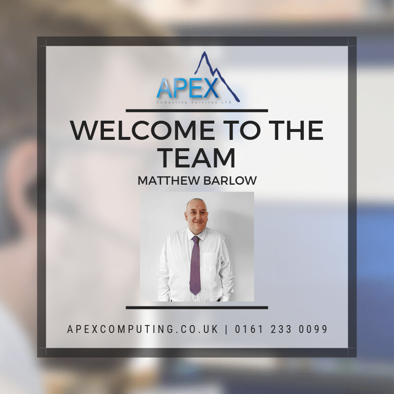 Welcome To The Team Matthew! - Apex Computing